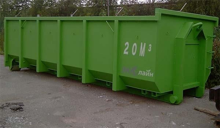 Вывоз любого типа мусора на контейнере 20м3