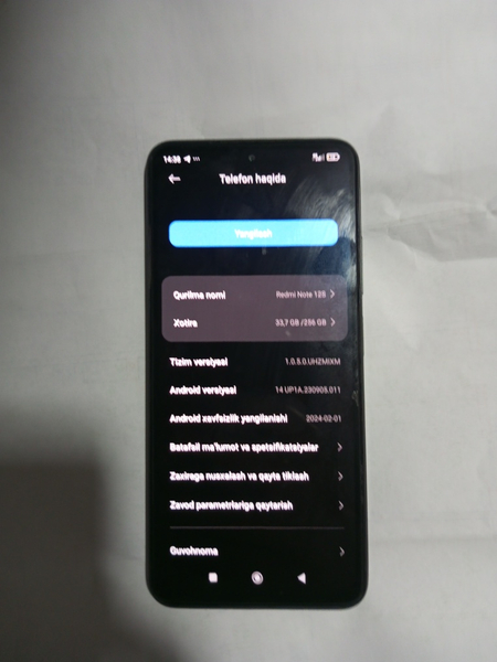Redmi note 12s 256 xotira