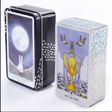 Карты Таро МАК Лунного Кролика (Lunalapin Tarot) в железной коробке..
