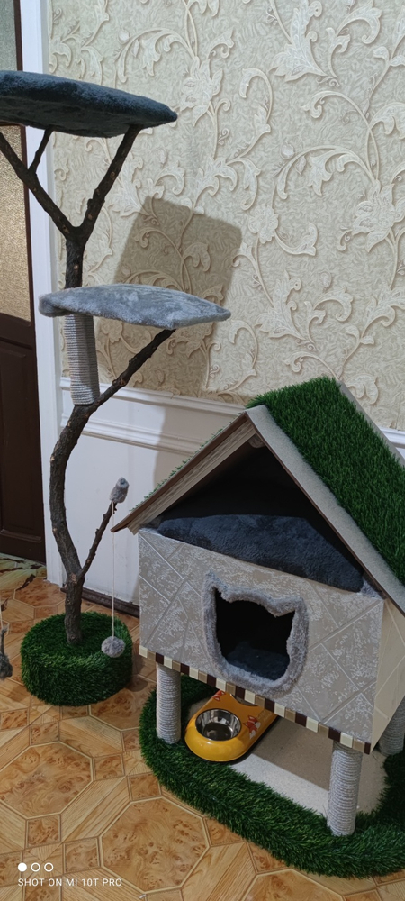 Домик для котов и кошки. Когтеточка. Дом для кошек Эксклюзив