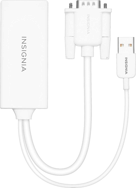 Переходник Адаптер с VGA на HDMI со звуком Insignia