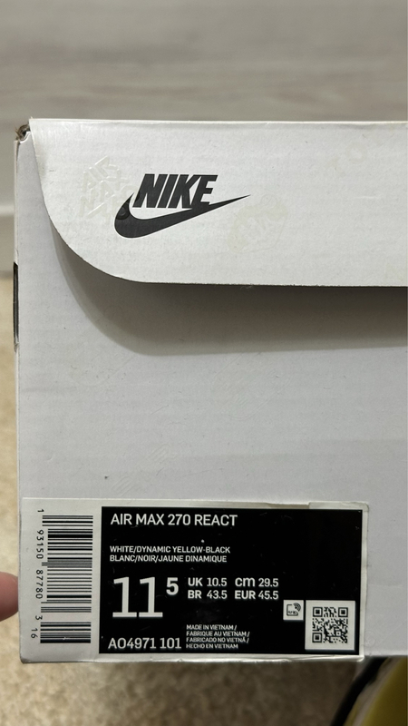 Кроссовки мужские AIR MAX 270 REACT
