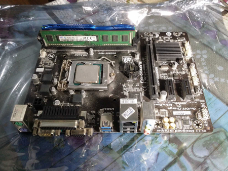 мат.в комплекте H81 Gigabit i3-4160 8gb