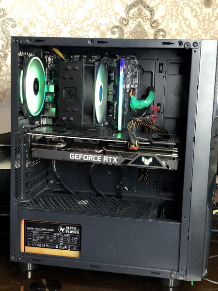 Готовый ПК для игр и 3Д Графики ARGB кейс i5 12400, RTX 3060 12Gb TUF