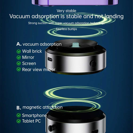 Holder Magnit Vacum X8/X8Q /держатель для тел. с вакуумной присоской