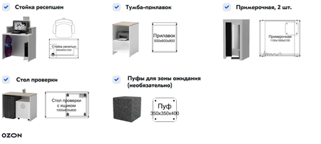 Мебель для ПВЗ OZON за 5 дней
