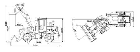 Погрузчик TURES HR935С 1,5 m3