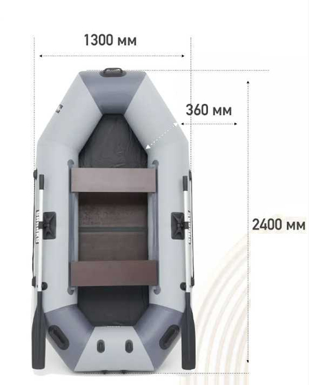 Лодка Shark.S-240х130х36 см. 2 мест 220 кг Доставка бесплатно