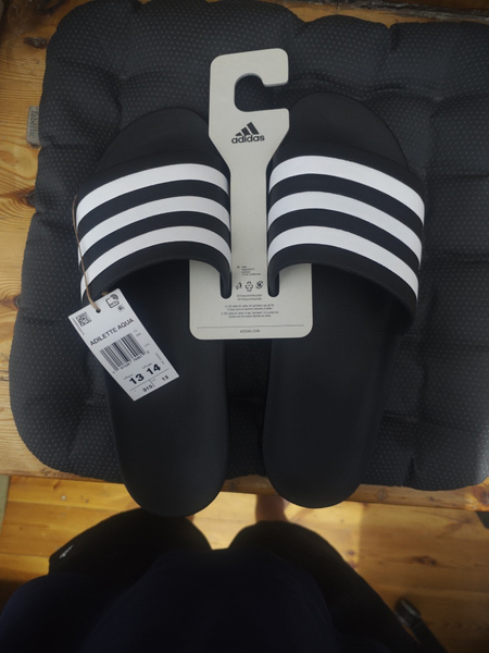 Оригинал Adidas Adilette Aqua Слайды US13/EU47