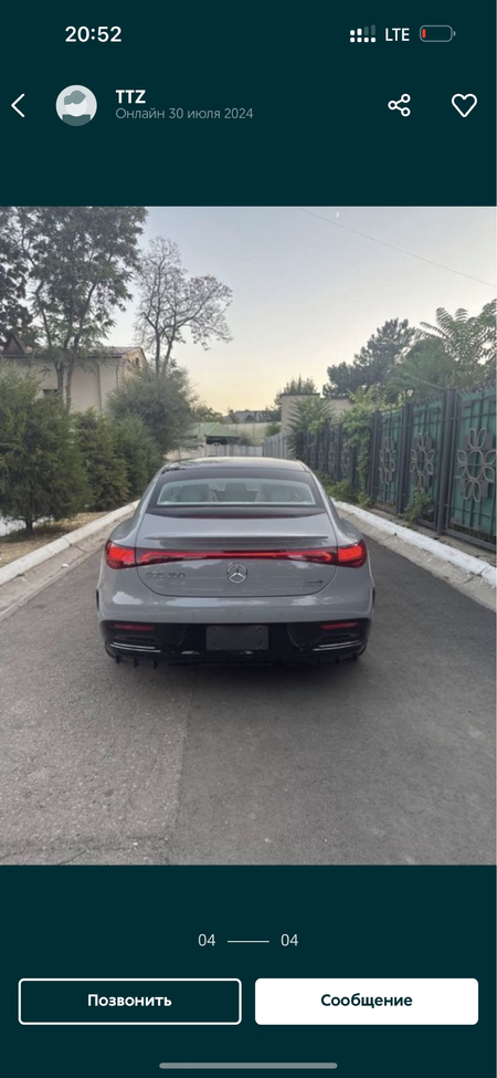 Mercedes Benz EQE 350+ Full pozitsiyasi sotiladi