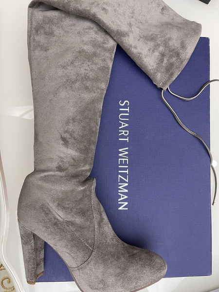 Замшевые сапоги Stuart weitzman