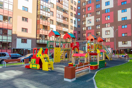 Европейские Детские площадки KSIL Болалар майдончаси лазы качели горки