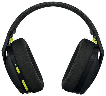 Беспроводная гарнитура Logitech G G435, черный/неоновый желтый