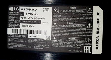 Телевизор LG OLED55A1RLA  OLED Smart TV 55