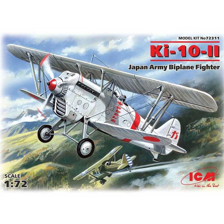 Сборная модель самолета Kawasaki Ki-10 (ICM, 1:72)