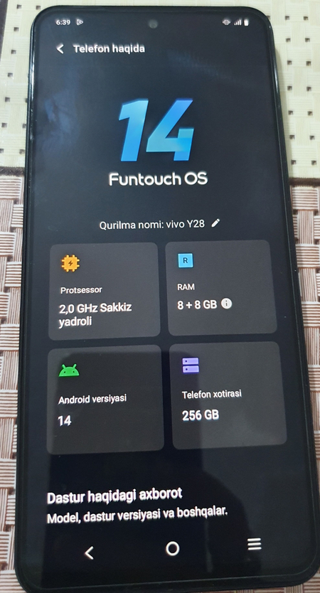 VIVO Y28 256 8+8