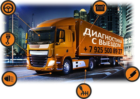 Диагностика и ремонт грузовых автомобилей Европа Китай