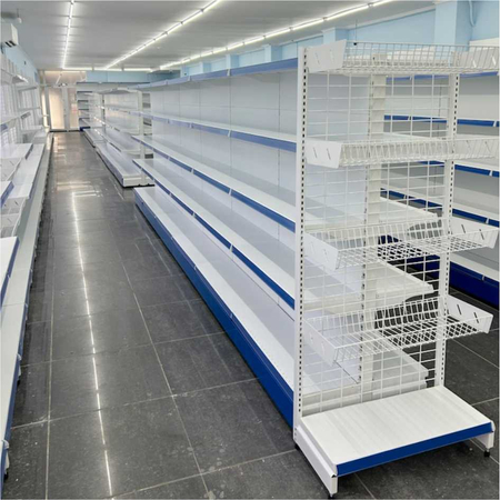 Удобные стеллажи для кассовой зоны, metall tokchalar