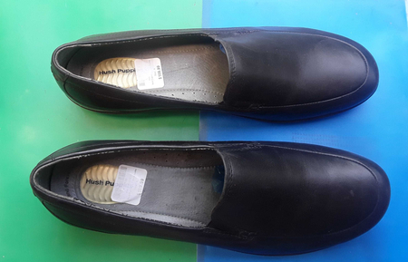 Туфли черные  кожаные Hush Puppies