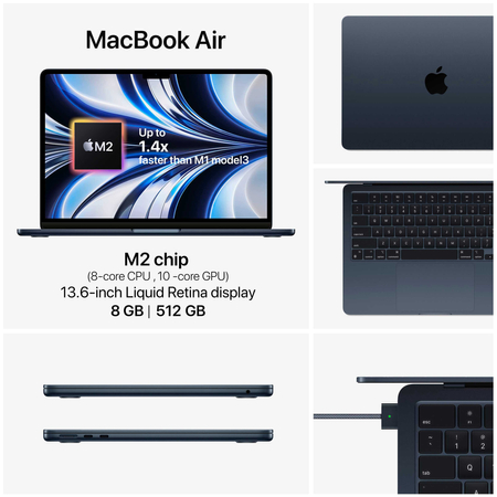 MacBook Air M2 13.6-inch 8/512GB Midnight