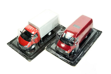 Две редкие Газели ГАЗ-2705 (фургон)&ГАЗ-3302 (грузовик), масштаб 1:43.