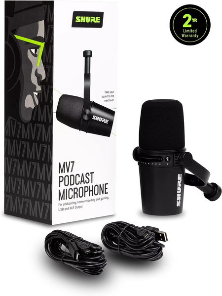 Подкаст USB микрофон Shure MV7