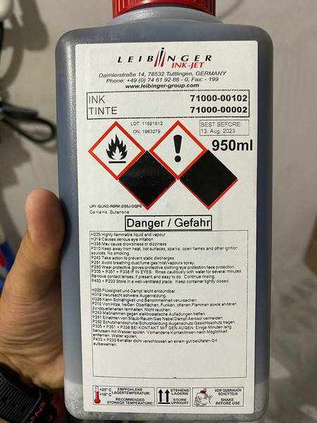 Чернила для каплеструйного принтера LEIBINGER