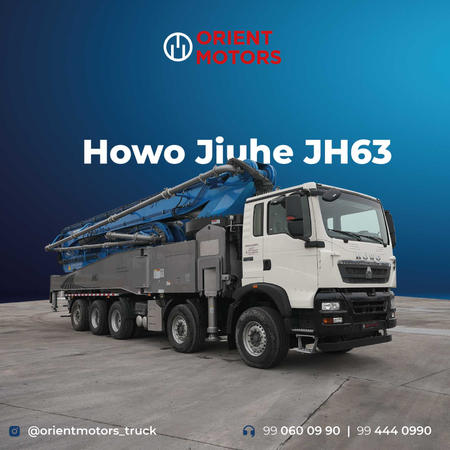 Бетононасос или бетоннасос HOWO высота 63 метр Jiuhe модель