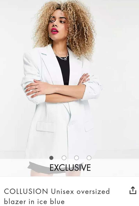 Женский лёгкий пиджак от бренда Asos