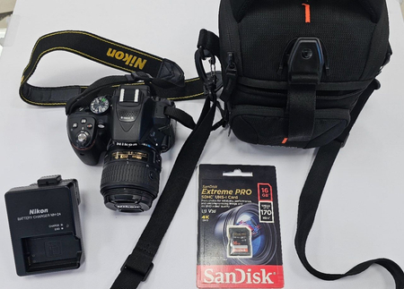 Nikon D5300,18-55 vr kit Ideall holatda, garantiya 3oy
