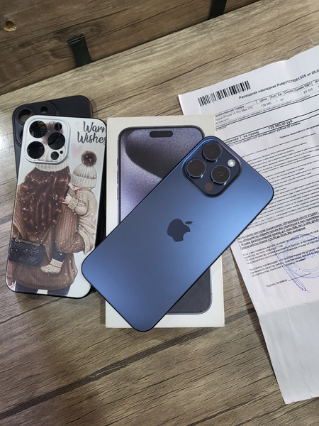 iPhone 15 pro max 100% 1 terabayt