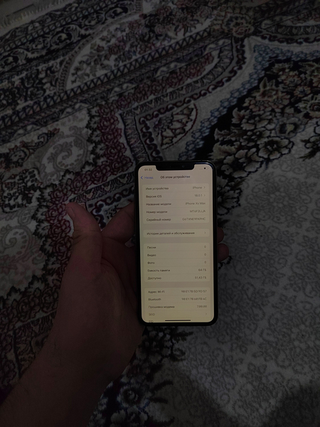 Apple Iphone XS Max 64Gb Gold Original LL/A Sastayani Otlichni Yaxshi
