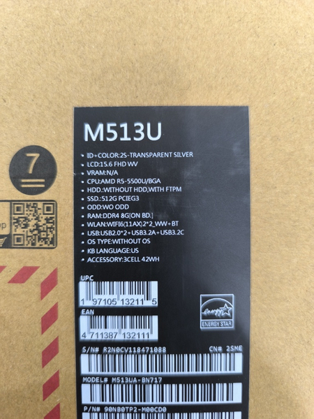 Asus Vivobook 15 (R5-5500U/8/512)