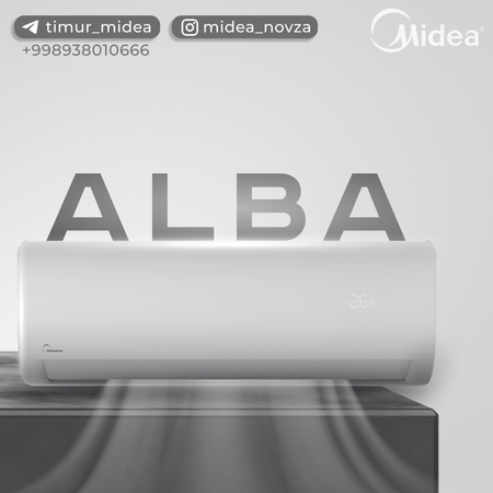 Кондиционер (inverter)  Midea ALBA 12, УСТАНОВКА АБСОЛЮТНО БЕСПЛАТНАЯ!