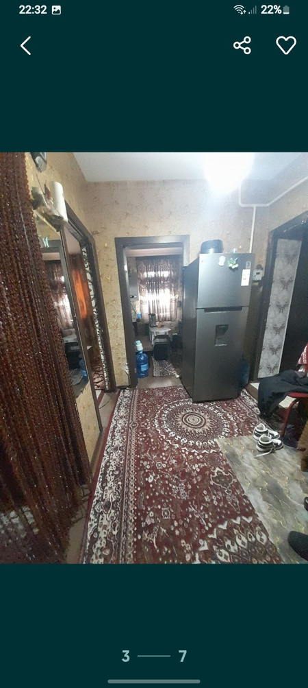 Навоий эски шахарида кредитли 3 хона 1 этаждан