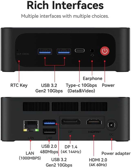 МиниПк MIniPC Beelink SER5 MAX AMD Ryzen 7 5800H 16GB/1TB