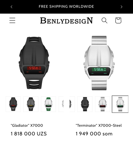 Benlydesign premium часы