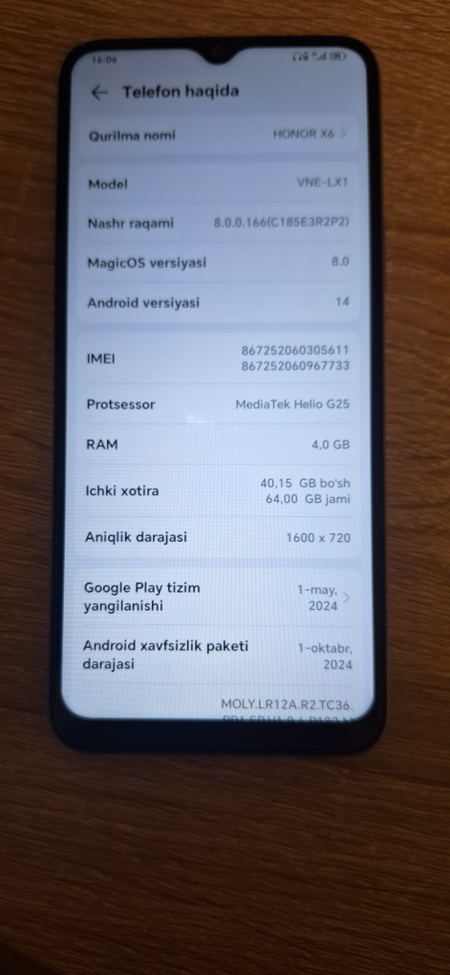 Xonor x6, 64/4, karobka bor