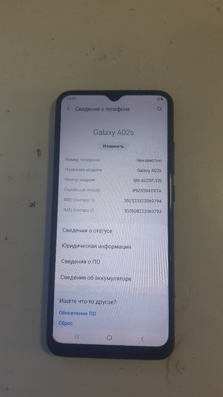 Samsung a02s sotilodi