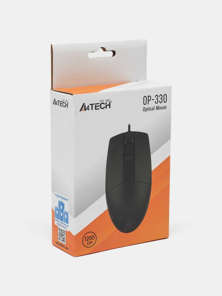 Мышь проводная A4Tech OP-330 Black