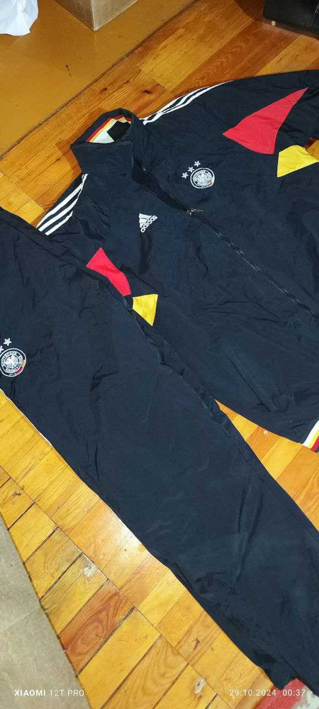 Мужской спортивный костюм с начёсом adidas XL (52)