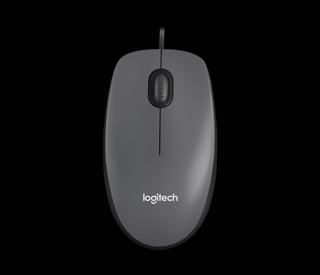 Мышь проводная Logitech B100 Black