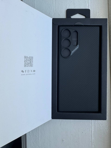 Карбоновый оригинальный чехол Pitaka для Samsung Galaxy S24 Ultra
