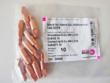 Сварочные  наконечники ABICOR BINZEL (Германия)