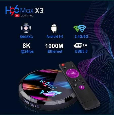 Смарт приставка.H96MAX X3 4/32гб android.Youtube+бепул канал+кино.m,u