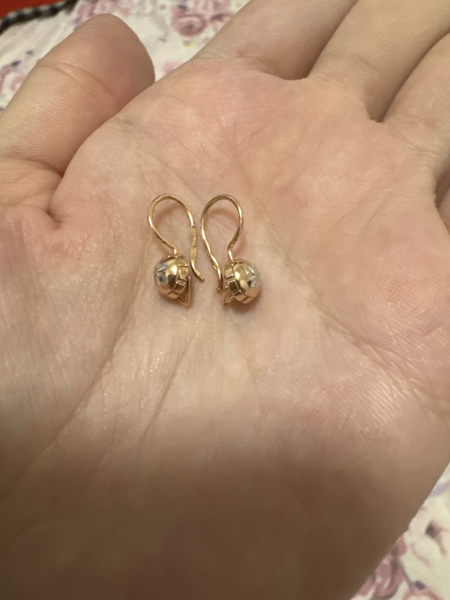 серги золото