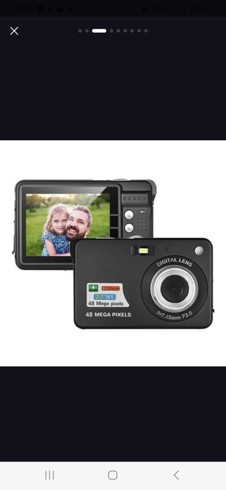 Kamera 1080P 4K va 48 megapiksel