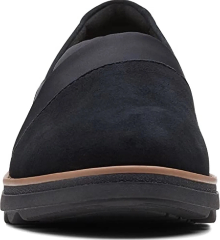 Clarks, Sharon Pump. Кожаные/ замшевые слипоны из США. 37.5 узкий