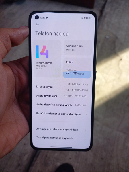 Xiomi mi 11 lite