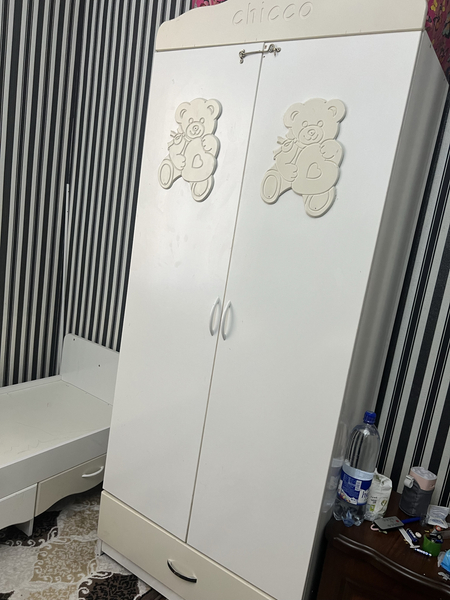 Продается детский кровать 4в1 + шкаф + тумба